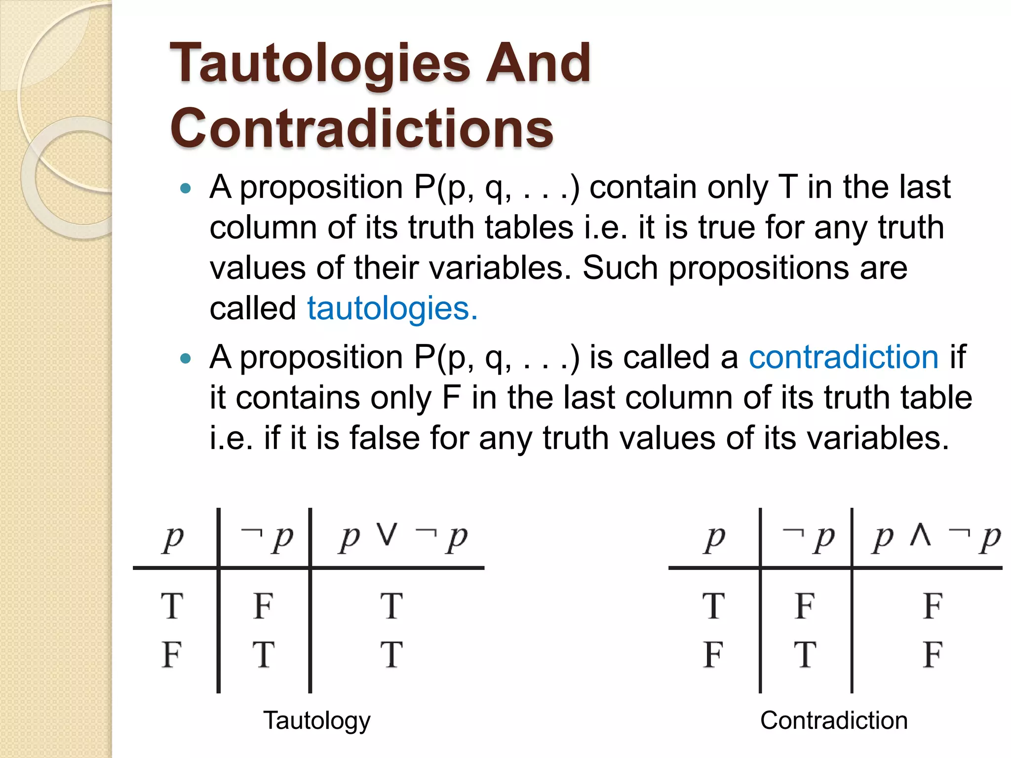 Propositional logic | PPTX