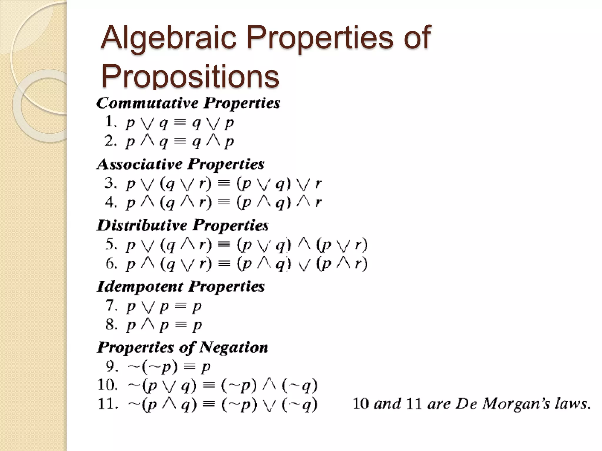 Propositional logic | PPTX