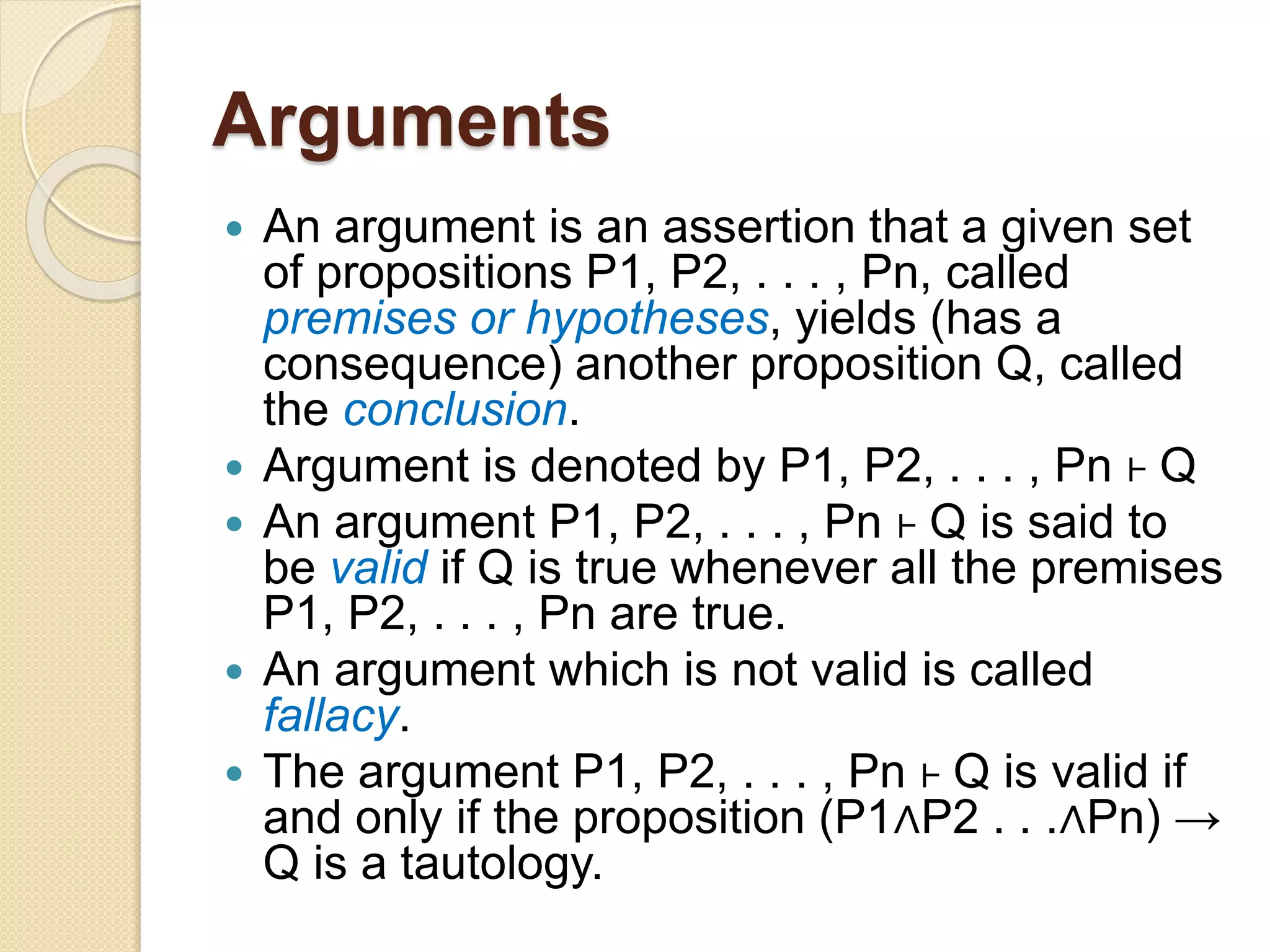 Propositional logic | PPTX