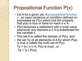 Propositional logic | PPTX
