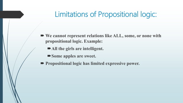 Artificial Intelligence (AI) | Prepositional logic (PL)and first order ...