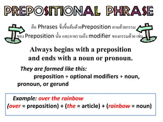 Prepositional phrase | PPTX