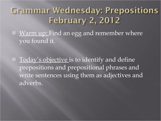 Prepositionalphrases | PPS