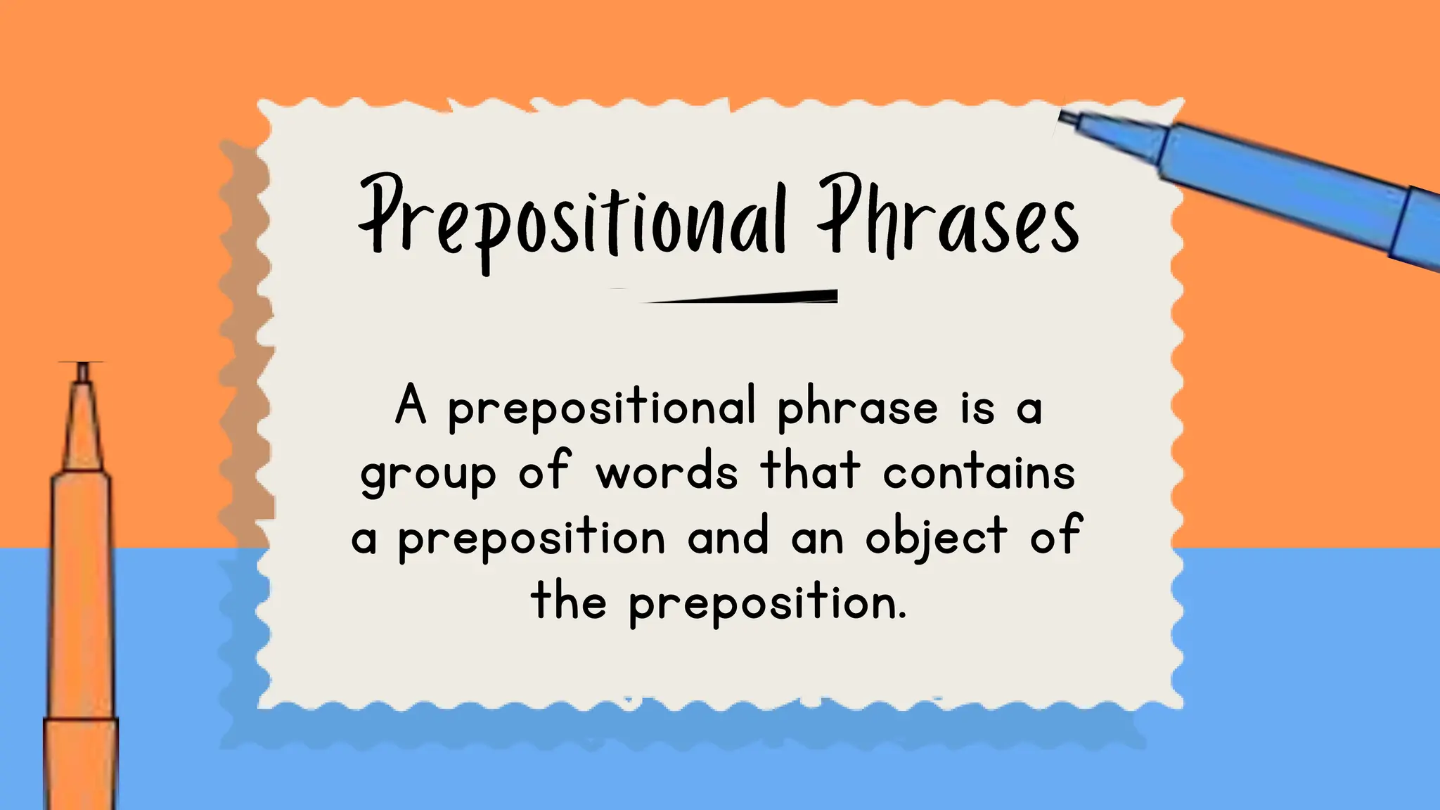 prepositional phrases for all classes and levels | PPT