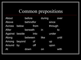 Prepositional Phrases describes function | PPT | Chemistry | Science