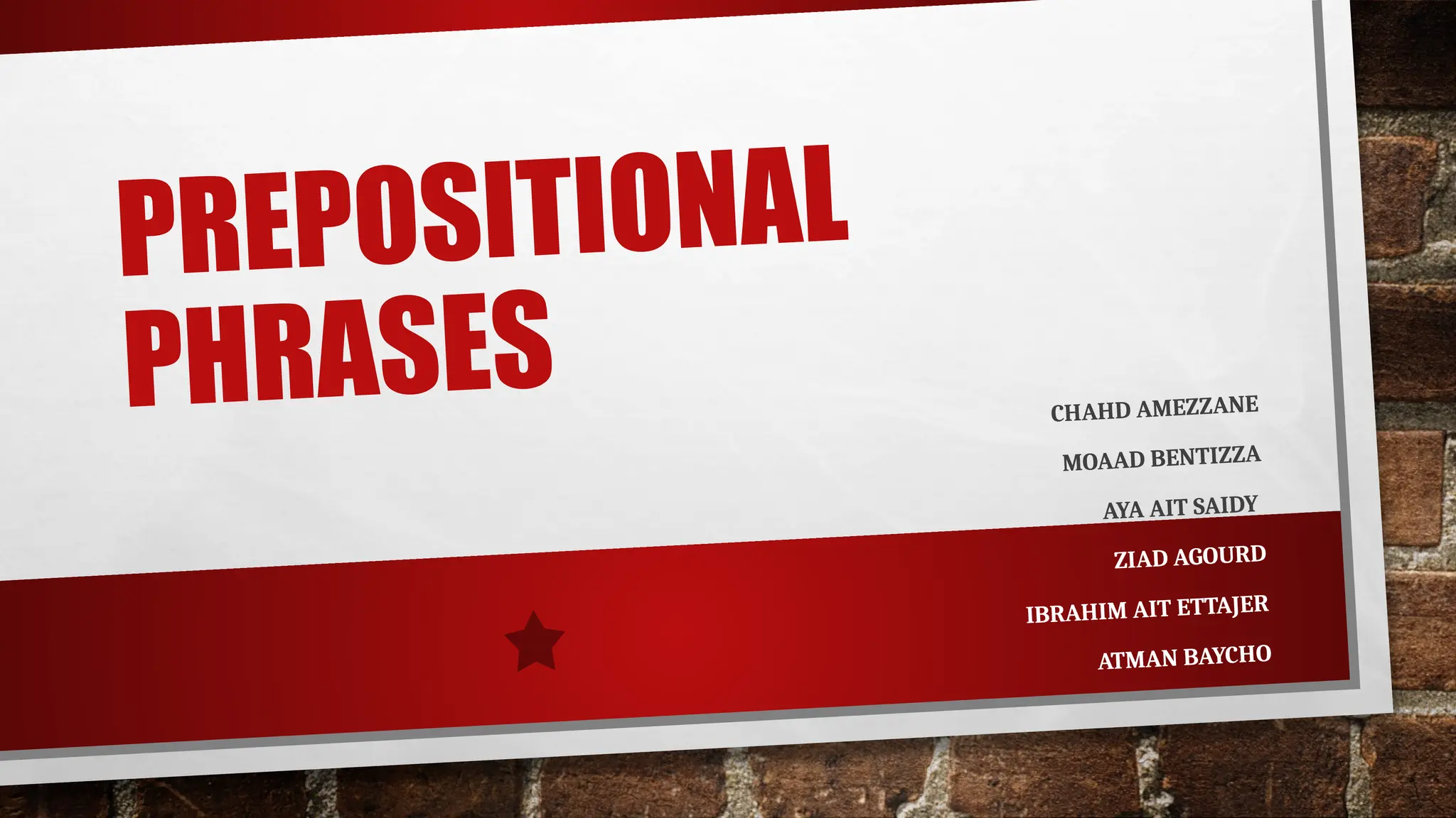 Prepositional phrases a brief introduction | PPTX