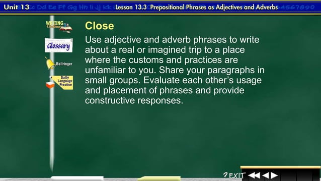 Prepositional phrases as adjective and adverb phrases | PPT