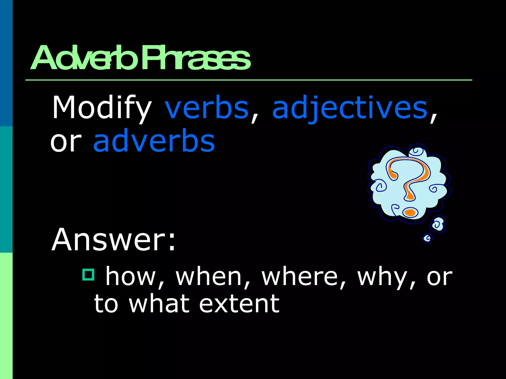 Prepositional Phrases PowerPoint | PPT