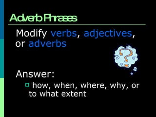 Prepositional Phrases PowerPoint | PPT