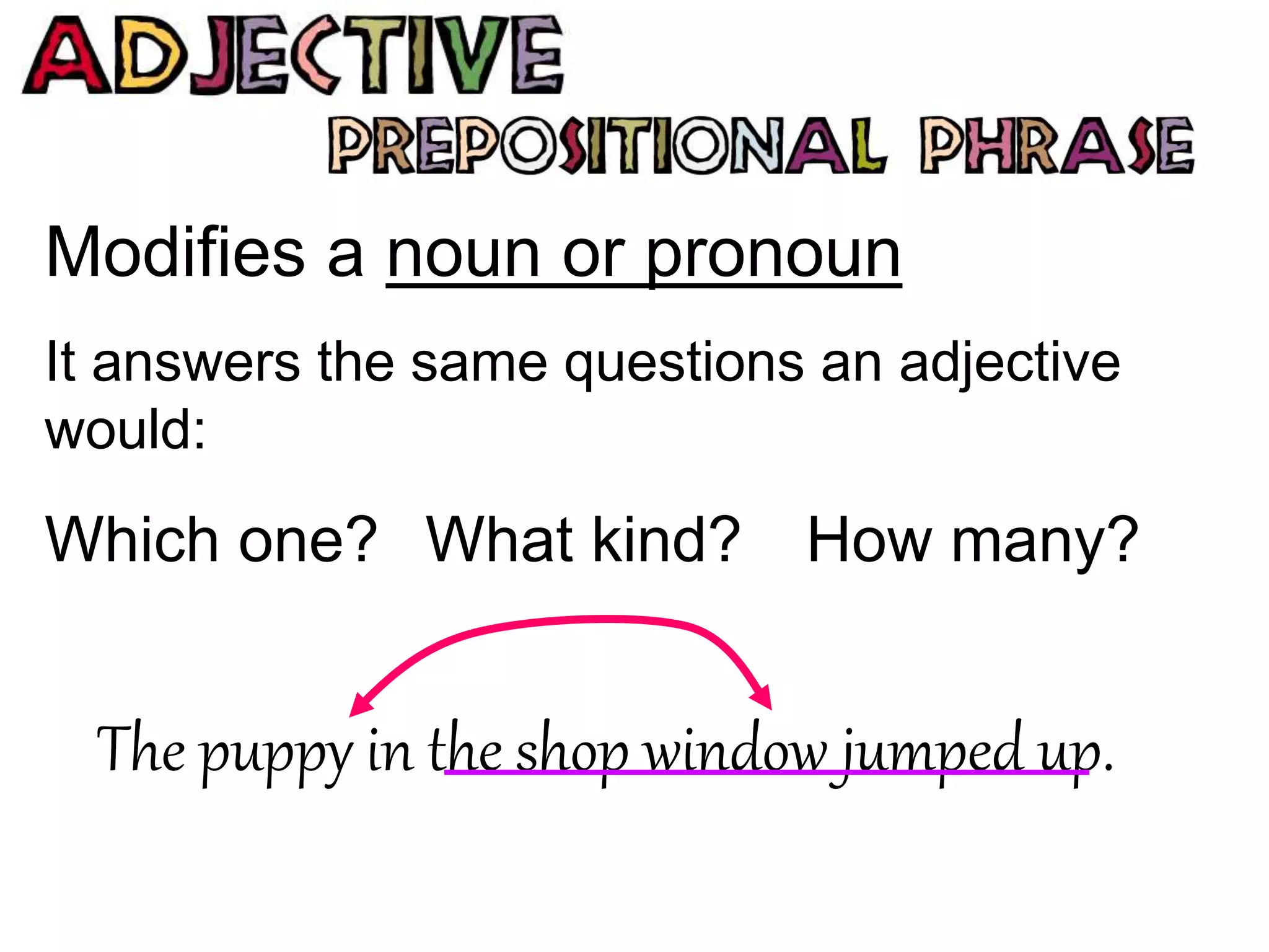 Prepositional Phrases PowerPoint.ppt