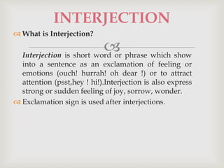 Preposition and interjection | PPTX