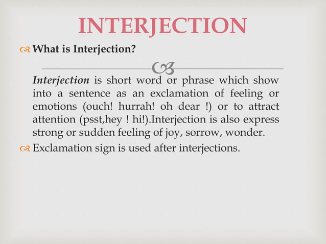 Preposition and interjection | PPTX