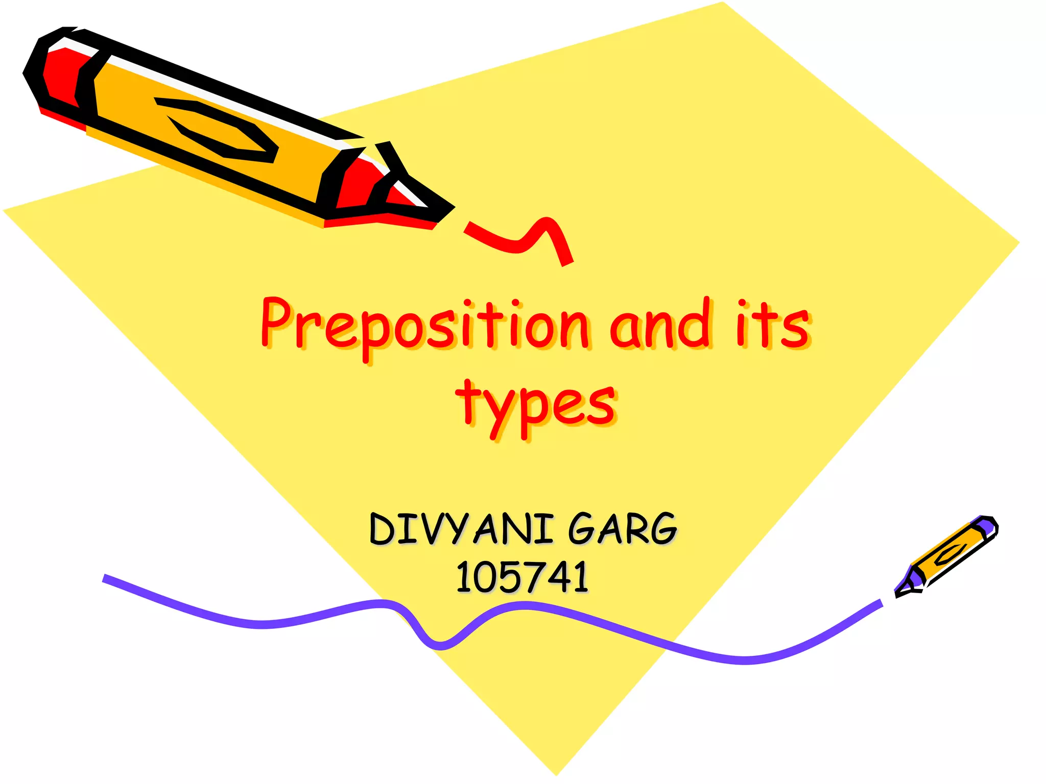 Preposition and its types | PPT