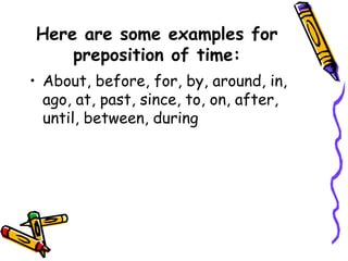 Preposition and its types | PPT