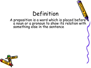 Preposition and its types | PPT