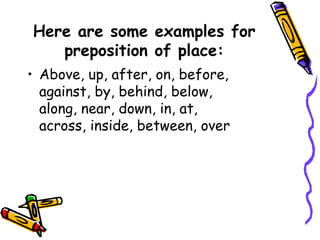 Preposition and its types | PPT