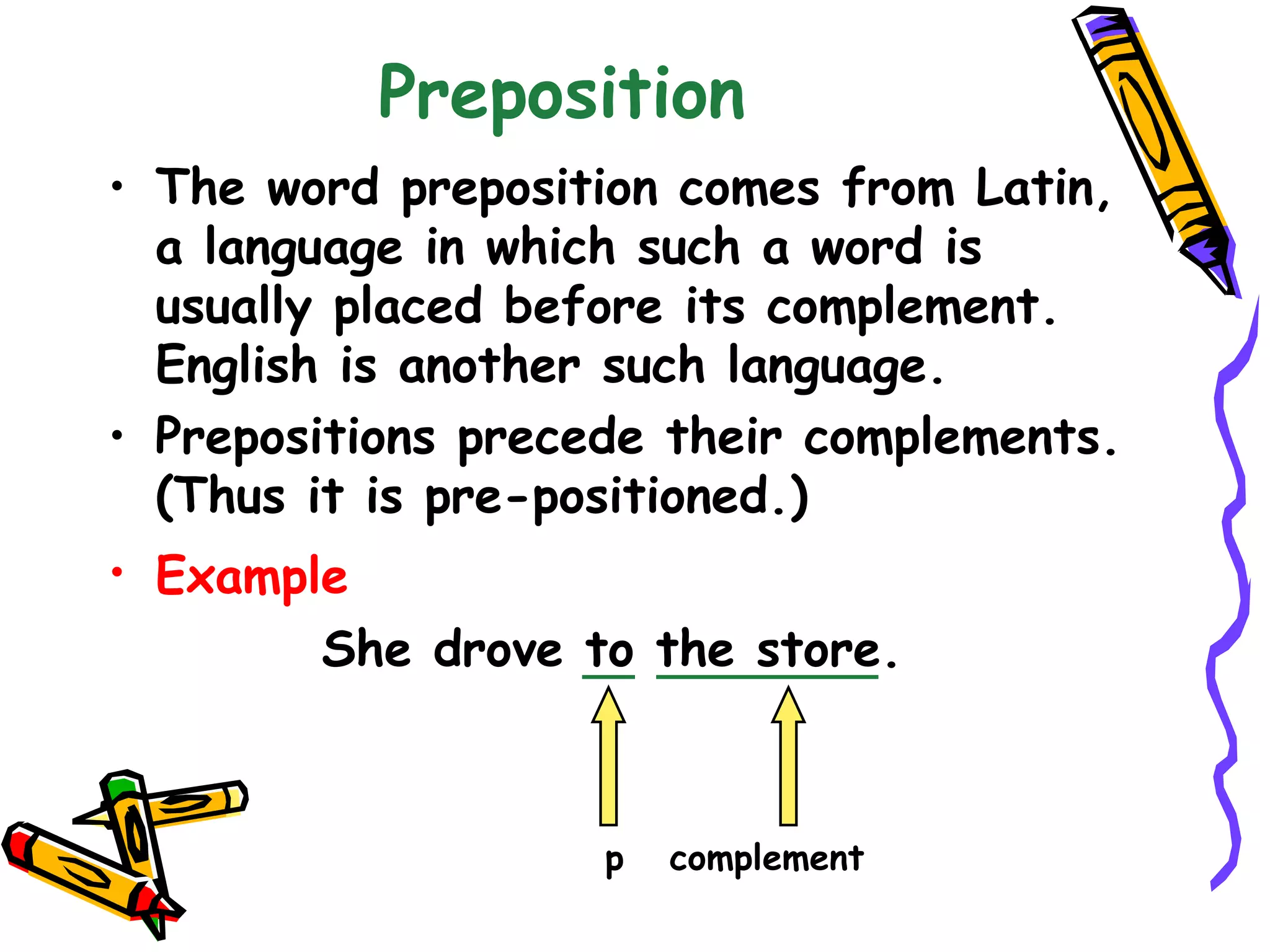 Preposition and prepositional phrases | PPT
