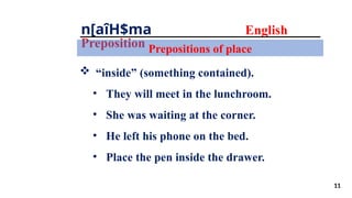 Preposition Basics english.pptx3englishs | PPT