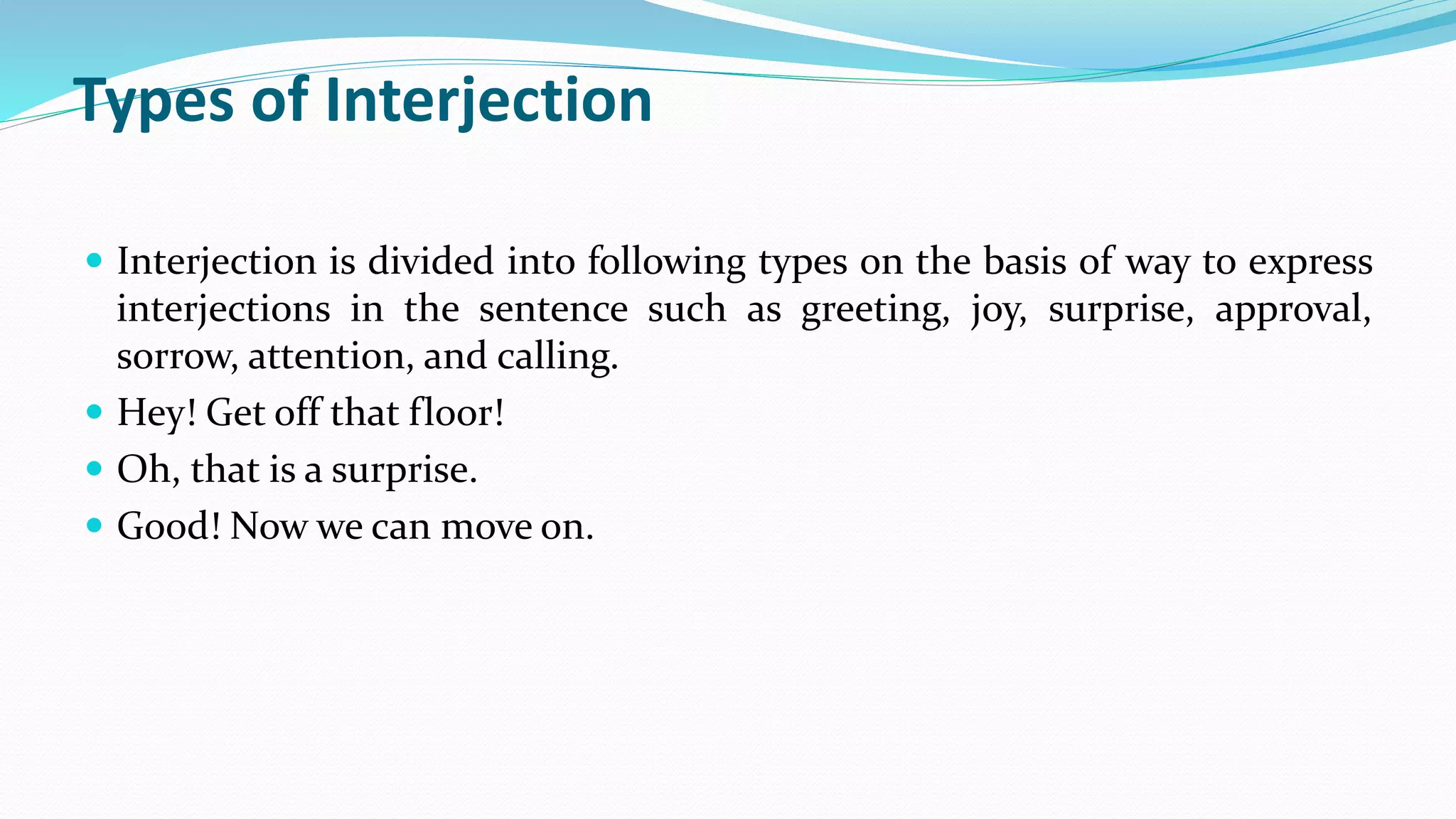 Preposition Interjection Presentation Pptx