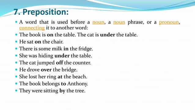Preposition, interjection Presentation | PPTX