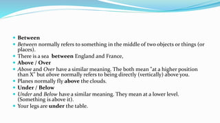 Preposition, interjection Presentation | PPTX