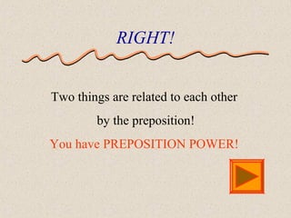 Power Point Presentation About Preposition | PPT