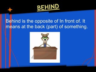 Preposition of place | PDF