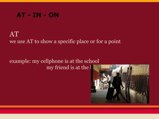 Preposition of place | PPT