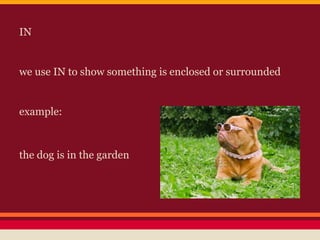 Preposition of place | PPT