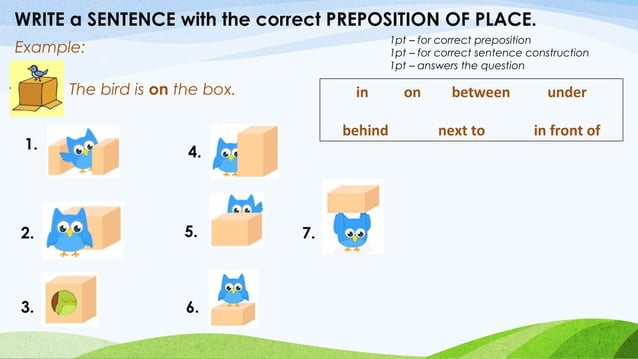ESL - Preposition of place | PPT