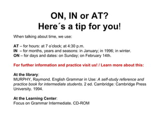 Preposition of time[1] | PPT