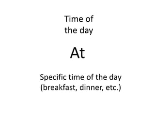 Preposition of time 3 | PPTX