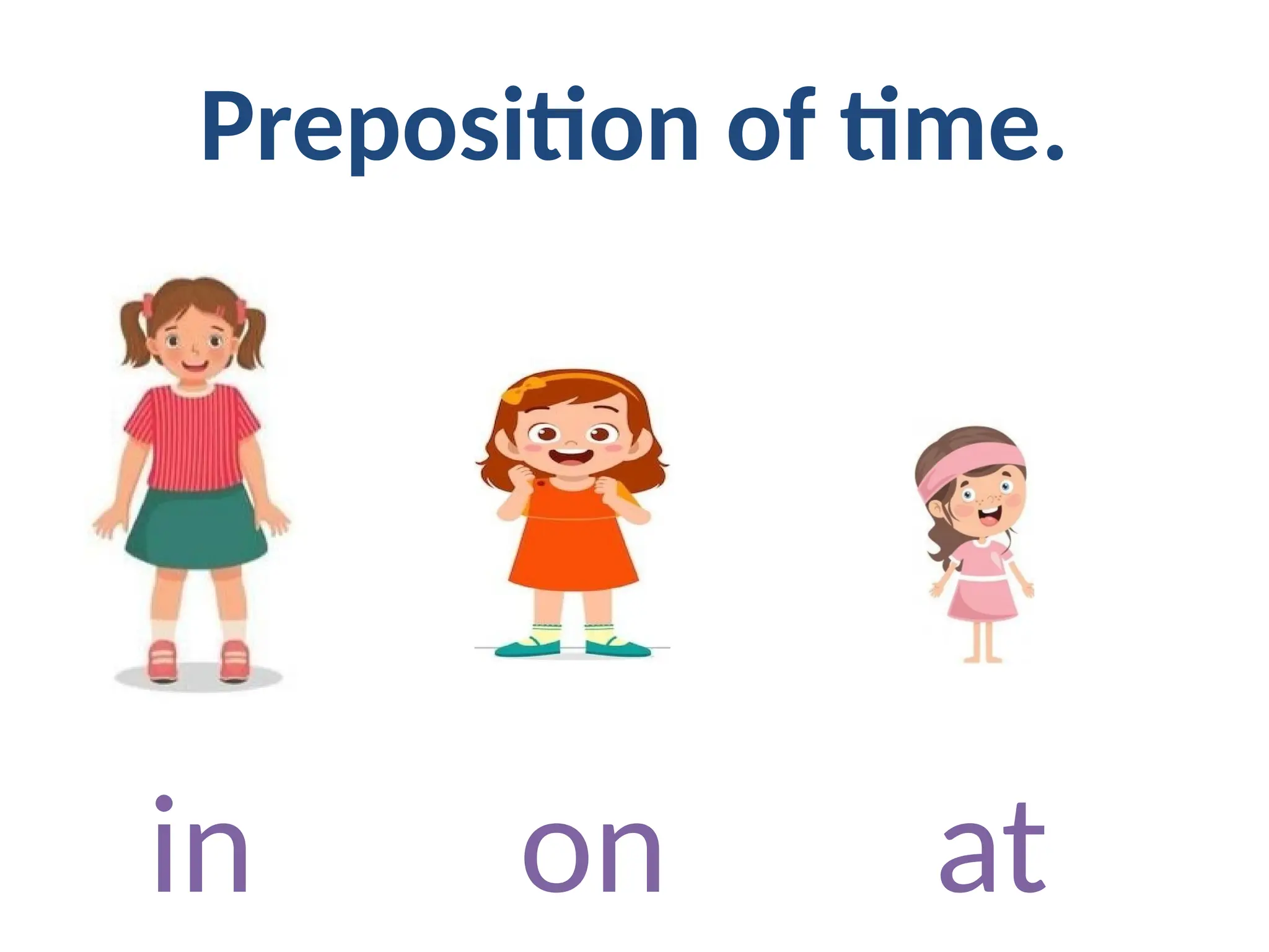 Preposition of time (in ,on, at) ppt//// | PPT