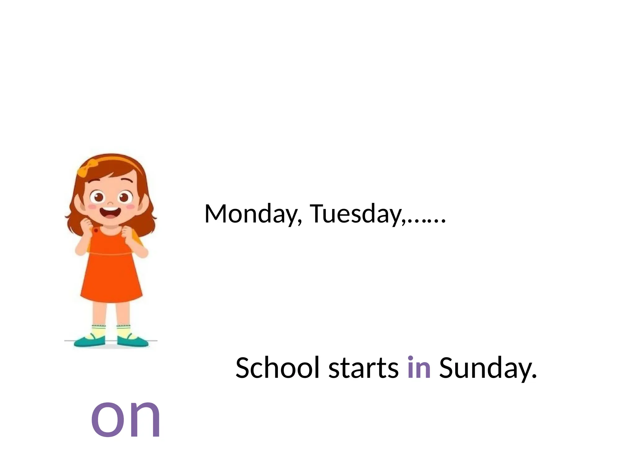 Preposition of time (in ,on, at) ppt//// | PPT