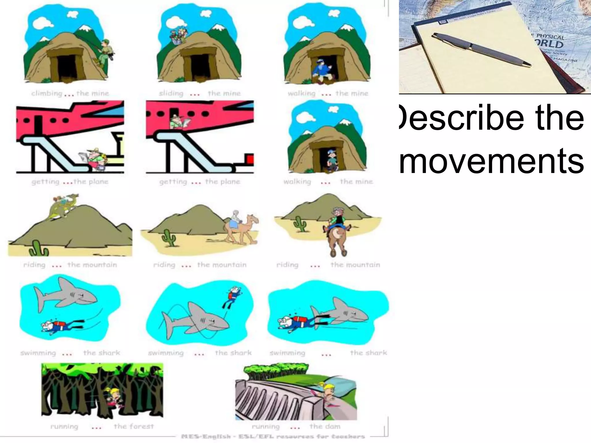 Preposition place;telling positions and directions;around town | PPTX