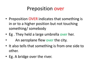 Preposition powerpoint for class 9....... | PDF