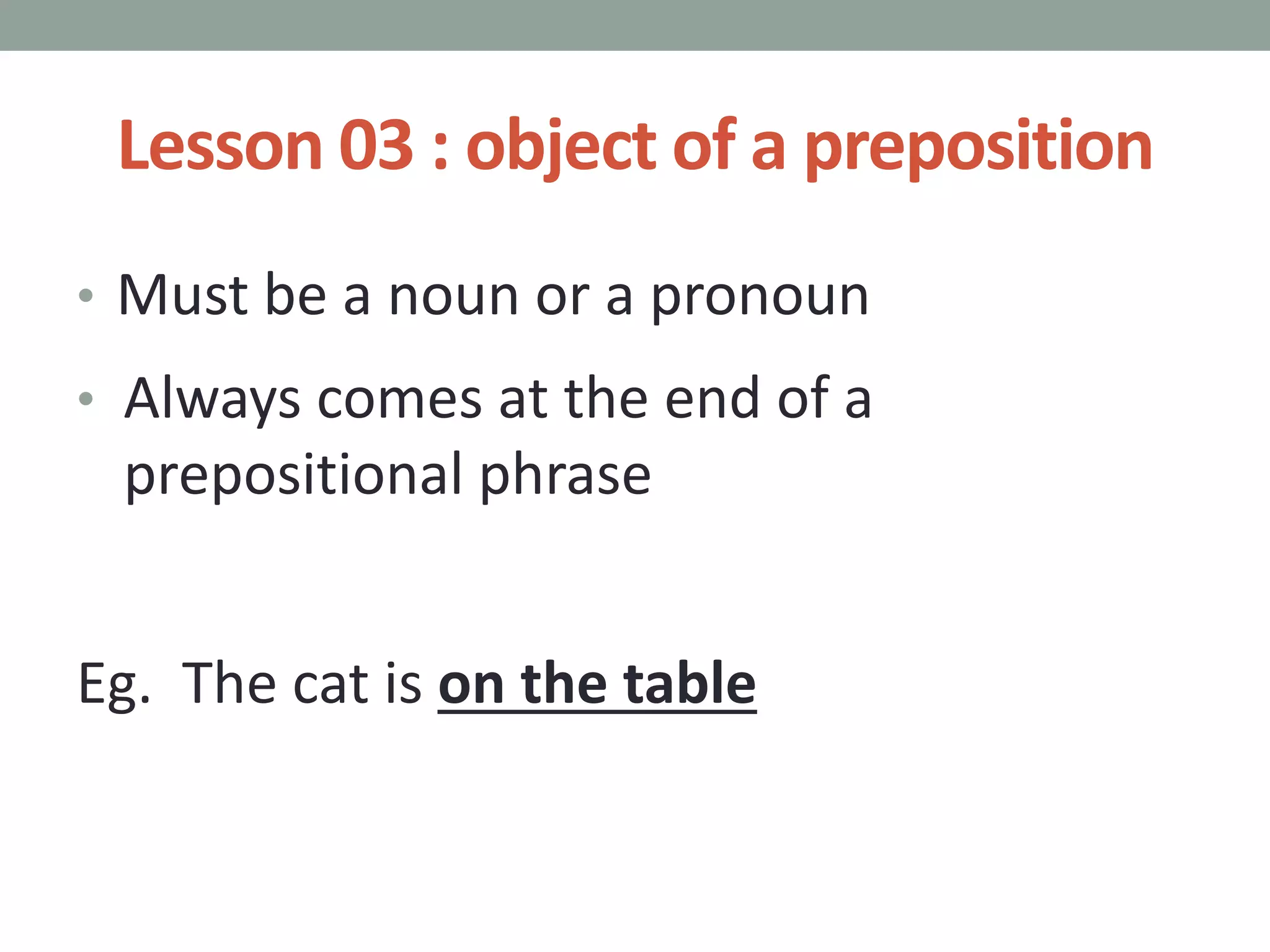 Preposition presentation | PPTX