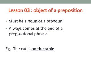 Preposition presentation | PPTX