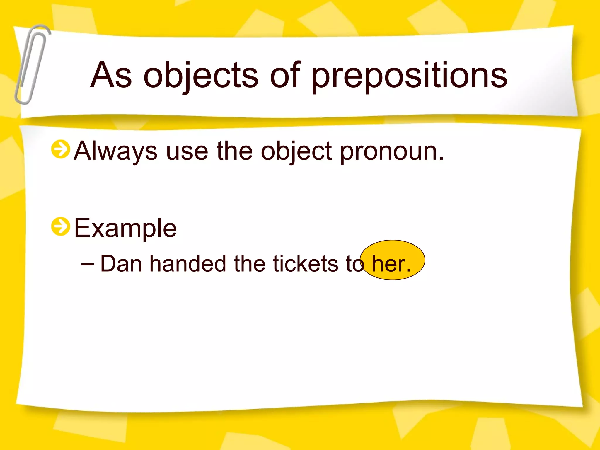 Prepositions with Pronouns, Conjunctions, and Interjections | PPT ...