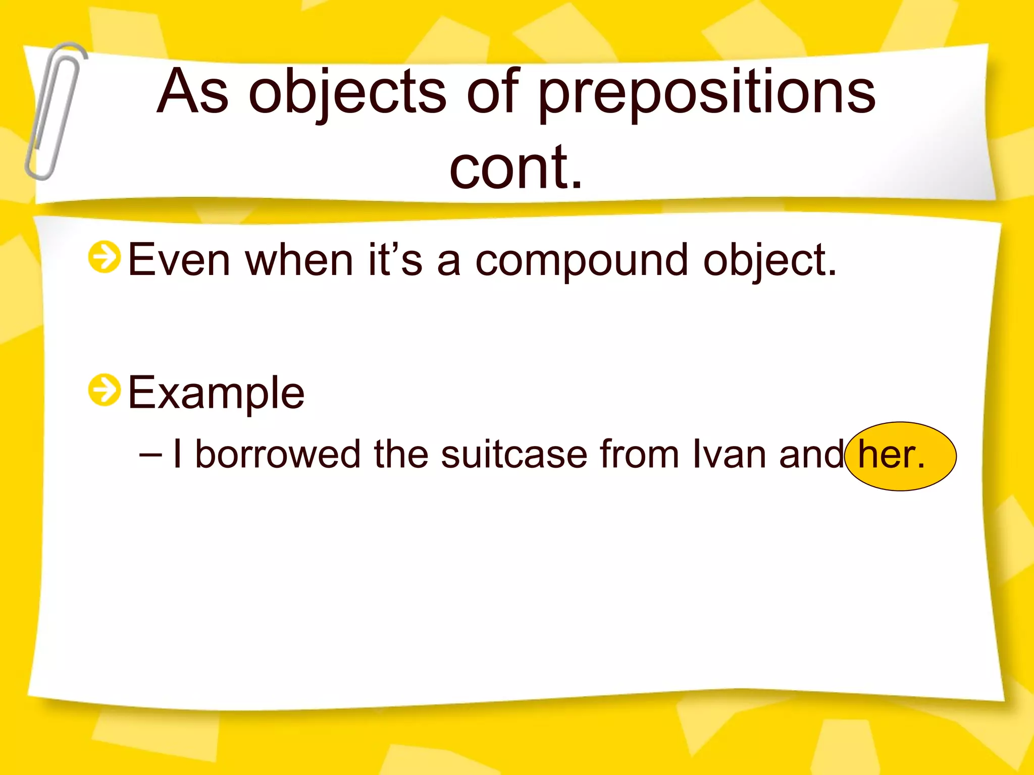 Prepositions with Pronouns, Conjunctions, and Interjections | PPT | Programming Languages ...
