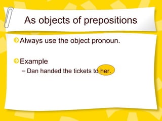 Prepositions with Pronouns, Conjunctions, and Interjections | PPT | Programming Languages ...