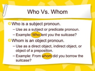 Prepositions with Pronouns, Conjunctions, and Interjections | PPT