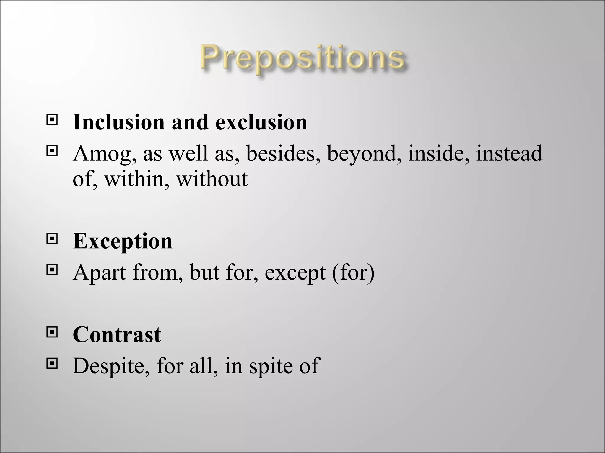 Prepositions | PPT