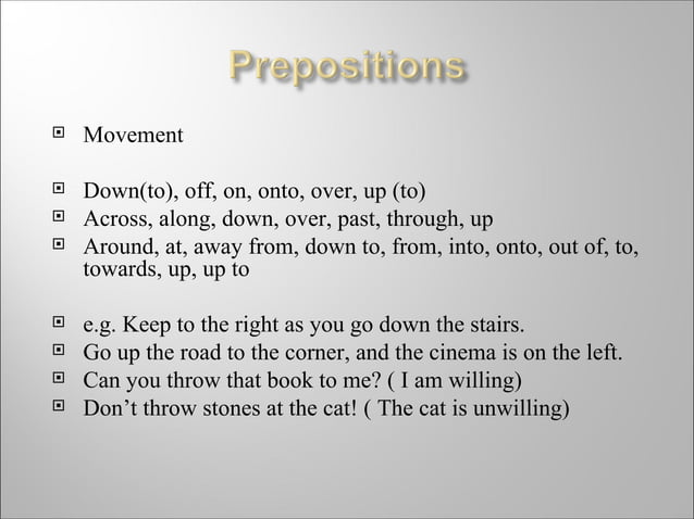 Prepositions | PPT