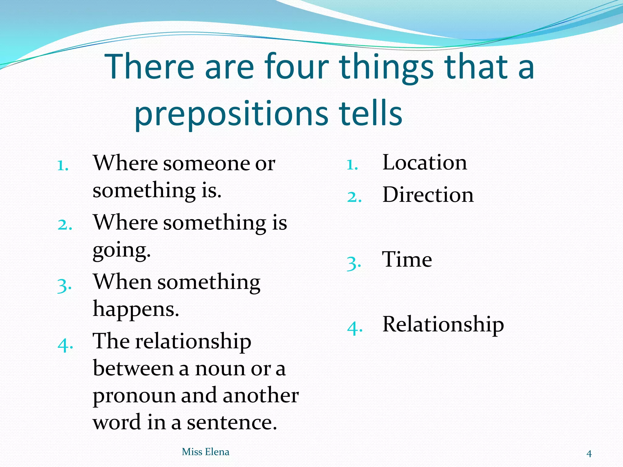 Prepositions | PPTX
