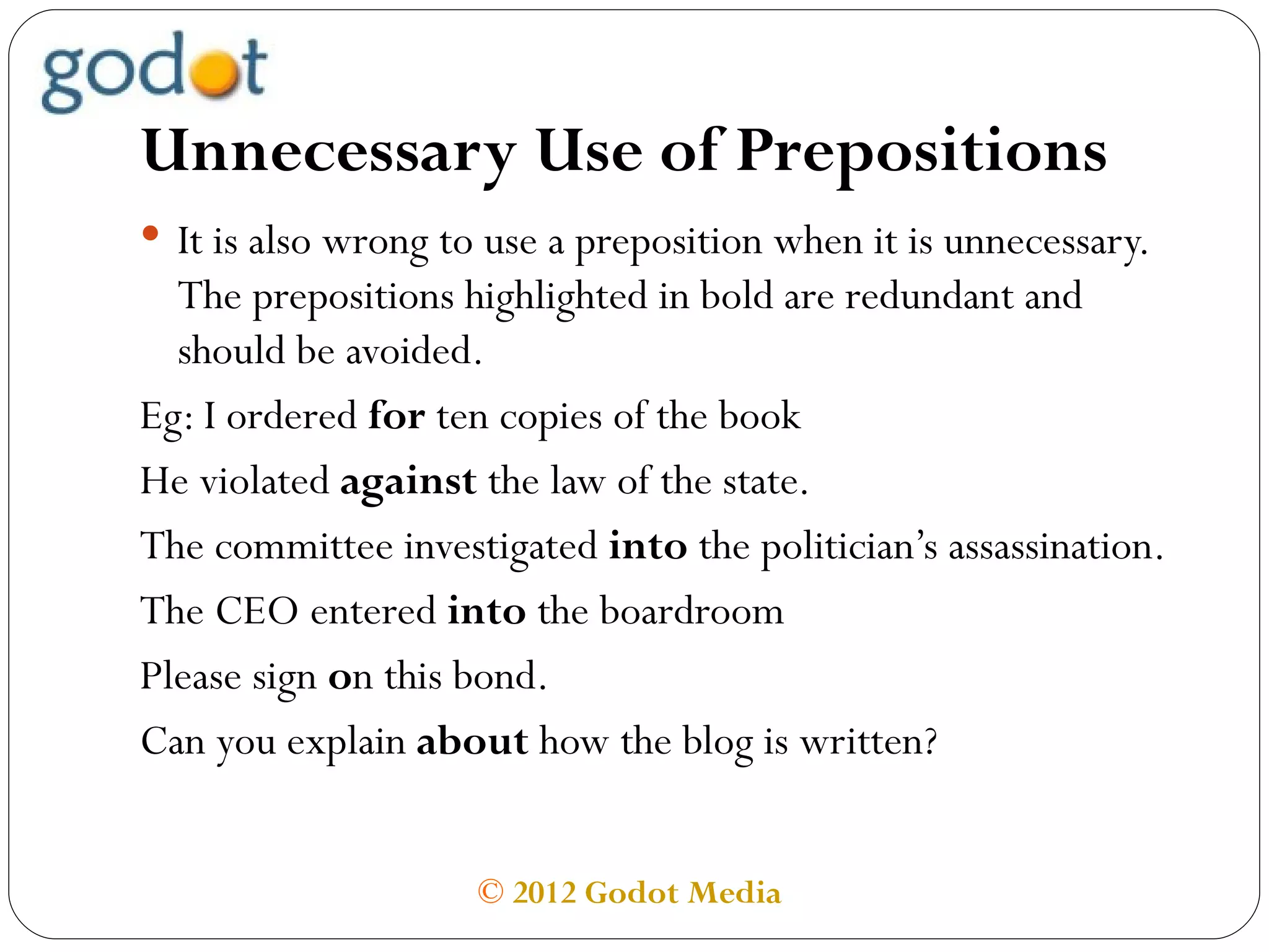 Prepositions | PPT