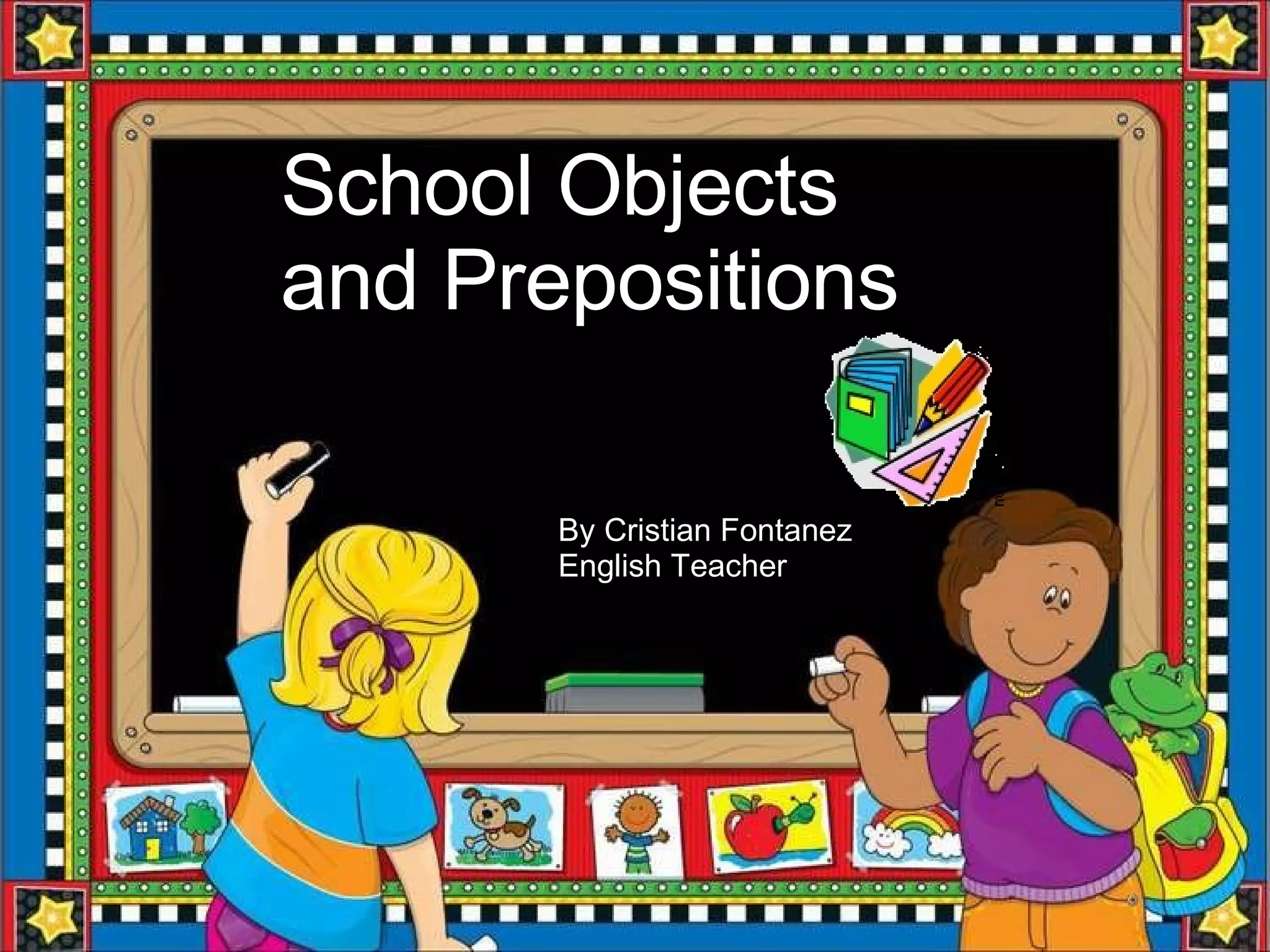 Prepositions at school | PPT