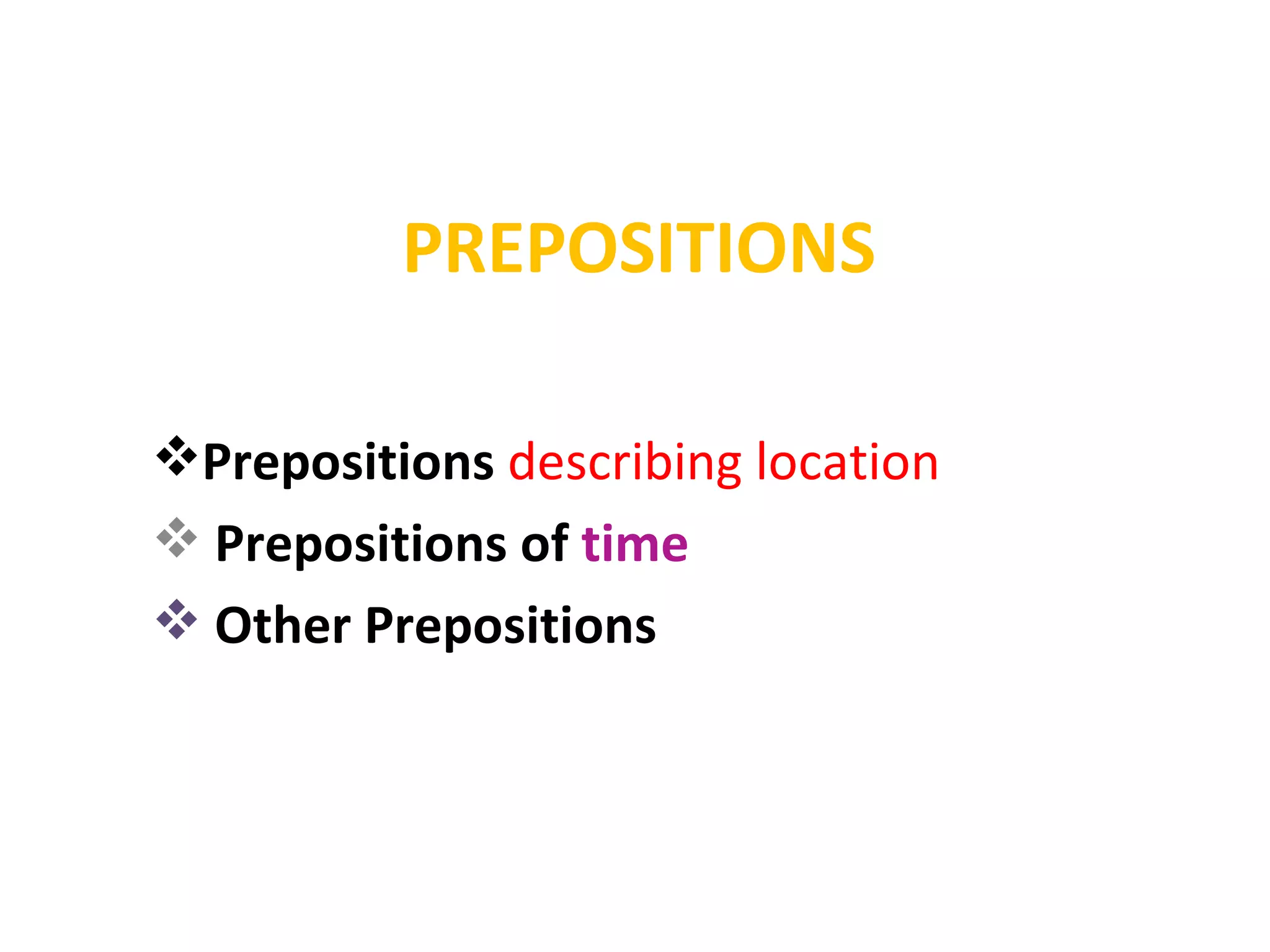 Prepositions | PPT