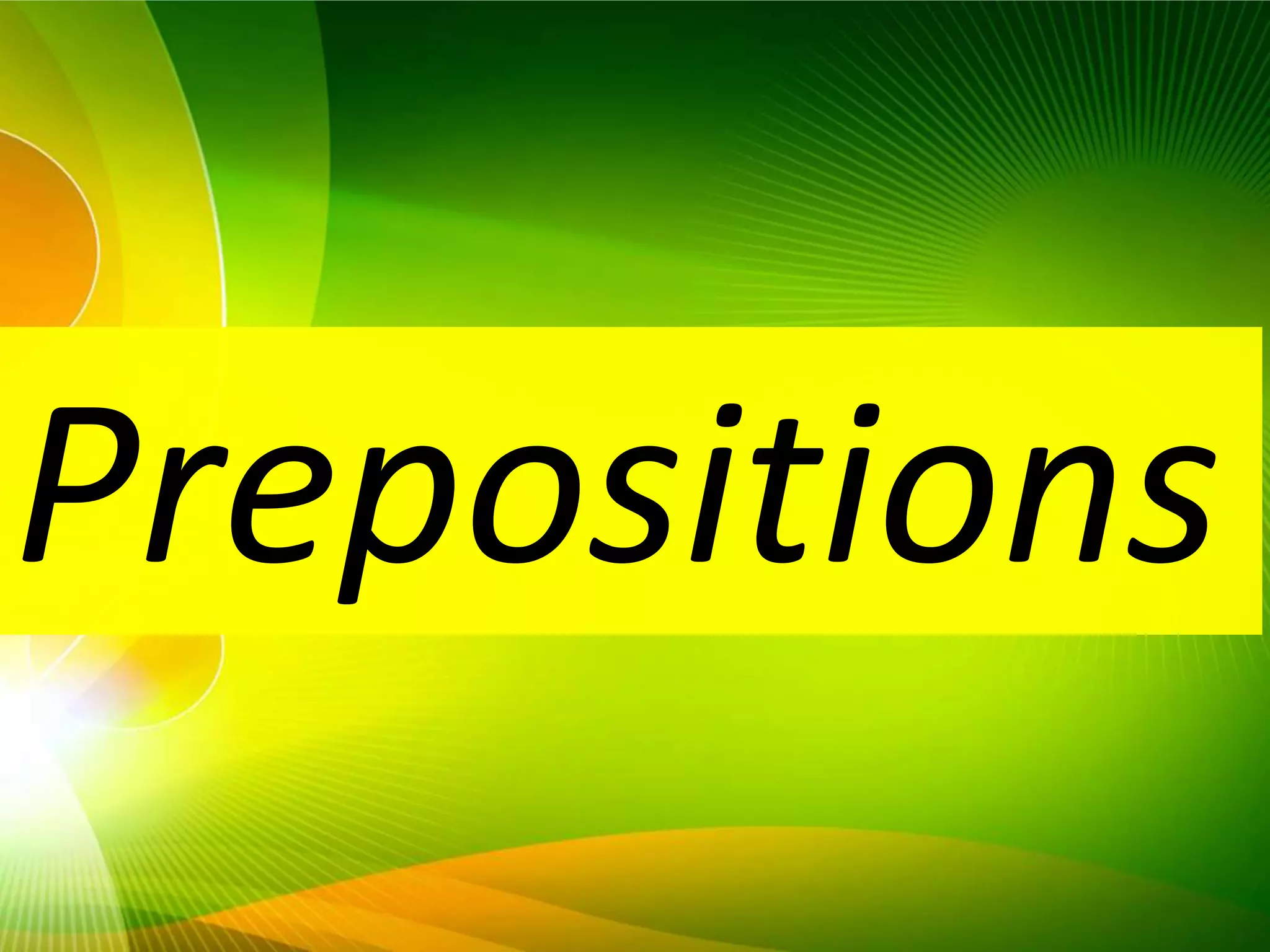 Prepositions | PPT