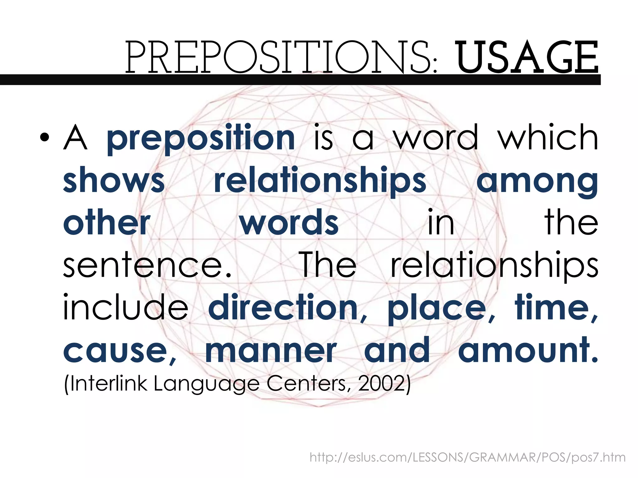 Prepositions | PPT